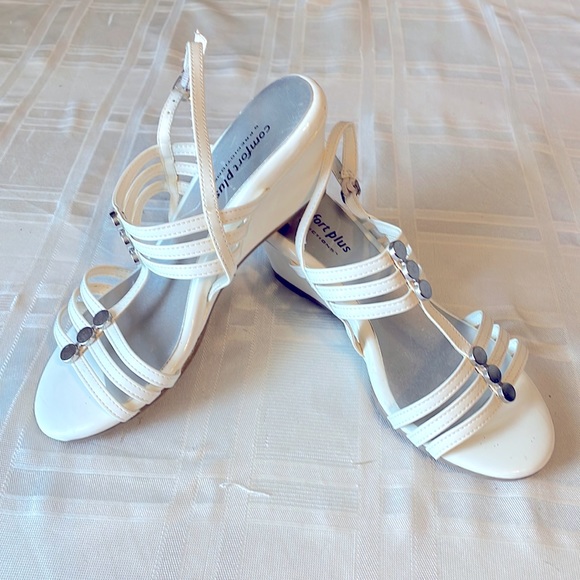 comfort plus by prefictions | Shoes | Strapping White Sandals With A 2 ...